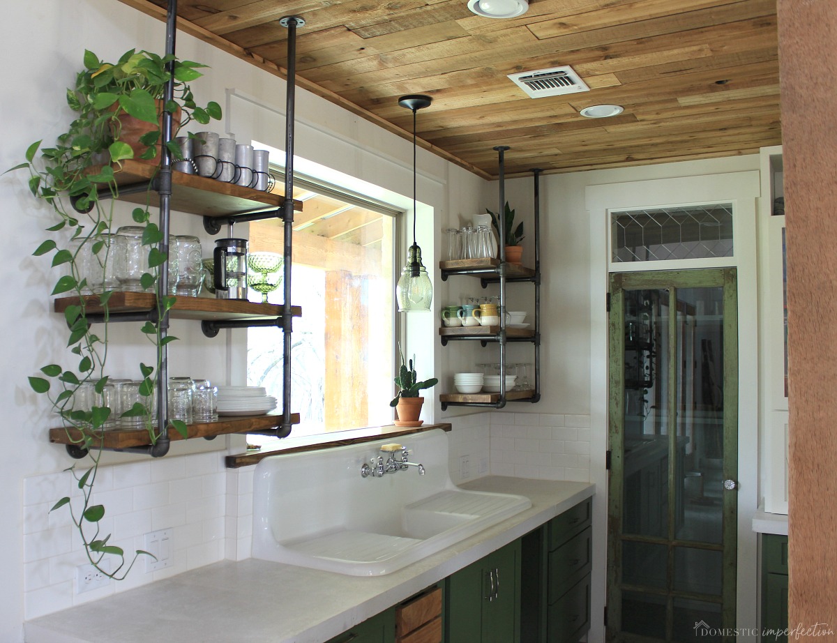 Vaulted Wood Ceiling (from cedar fence pickets) - Wildfire Interiors