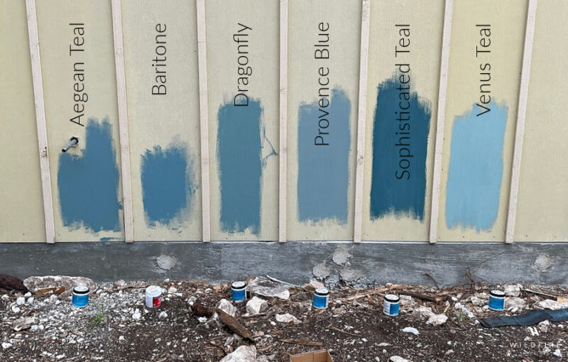 6 Blue Exterior House Colors (and the Winner) - Wildfire Interiors