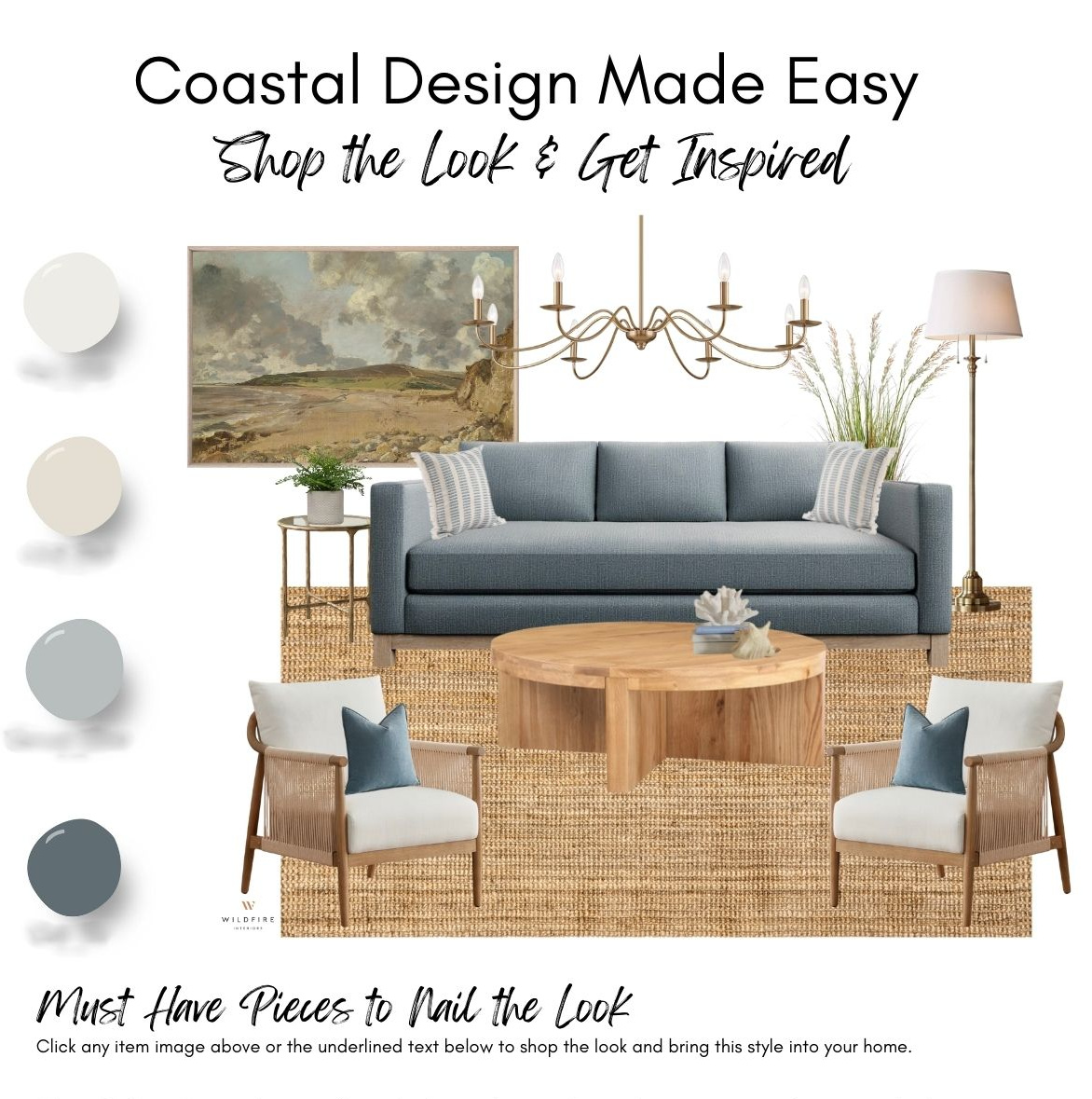 Coastal Design Style Freebie - Wildfire Interiors